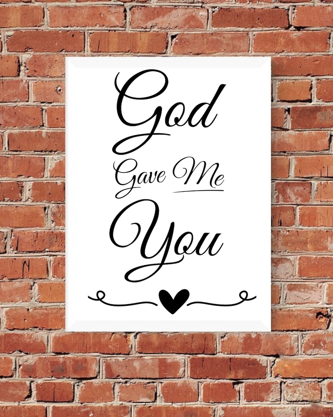 God Gave Me You PNG PDF SVG, Christian Relationship Printable ...