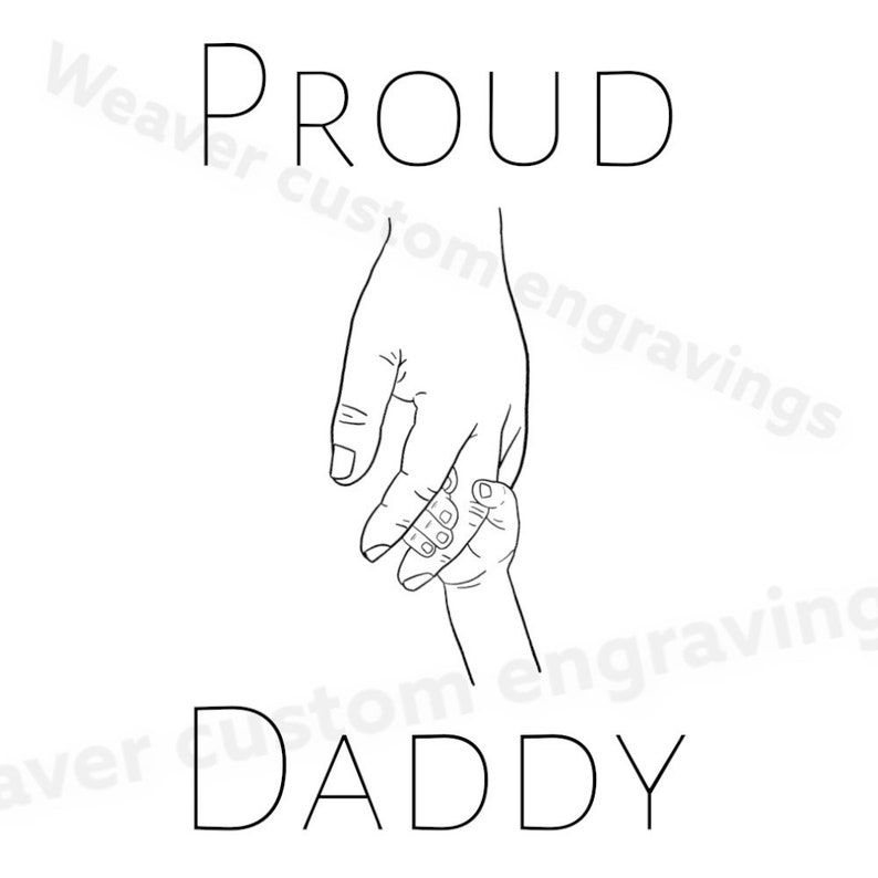 Proud Daddy PNG SVG PDF, Dad Holding Child Hand Silhouette Vector ...