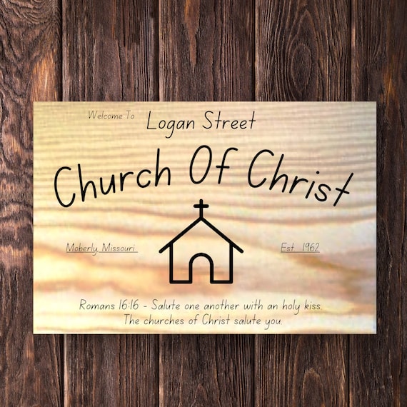 CHURCH SIGNS Custom Wood Welcome Signs Personalized Worship | Etsy