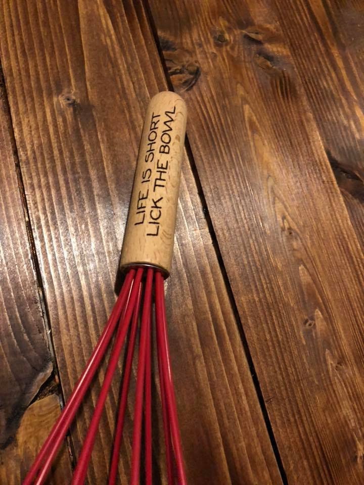 Laser Engraved Whisk, Personalized Wooden Cooking Utensil - Etsy