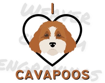 Cavapoo Vector File - Etsy Canada