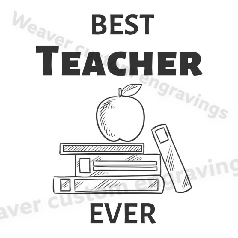 Best Teacher Ever PNG SVG PDF, School Teacher Sublimation Graphic ...