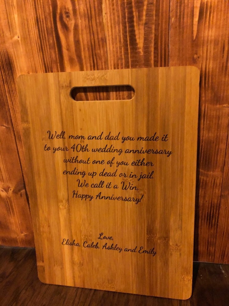 Mom Kitchen Engraved Custom Bamboo Cutting Board - Etsy