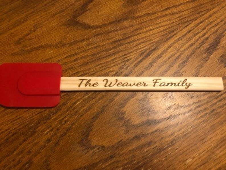 Personalized Silicone Spatula, Wedding Cooking Gift, Kitchen Utensil ...
