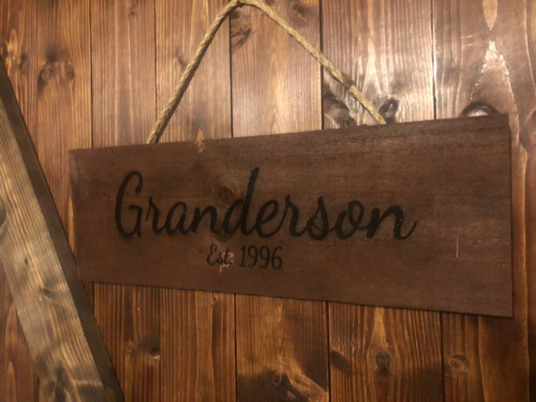 Custom Rustic Wood Sign - Personalized Wooden Sign for Home Decor ...
