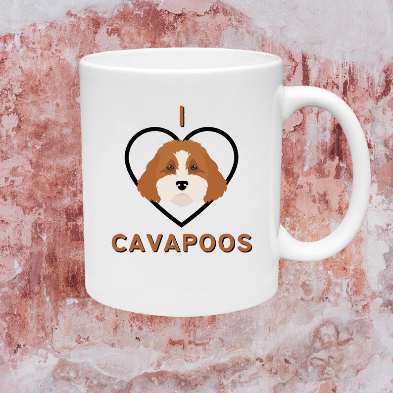 I Love Cavapoos SVG PNG PDF, Cavapoo Dog Art, Dog Owner Clipart, Dog ...