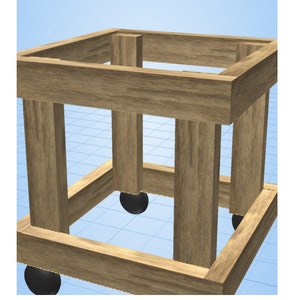 DIY Rolling Work Bench Table PLANS to Build Your Own Wood Square ...
