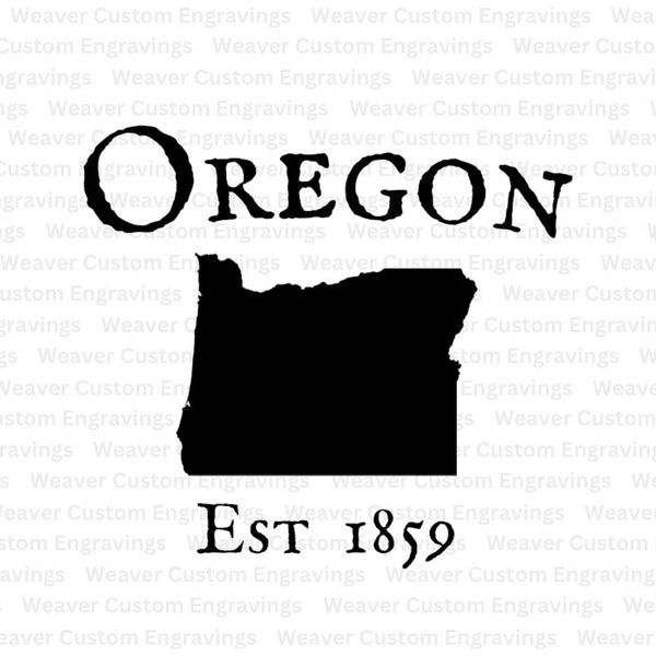 Oregon Outline - Etsy