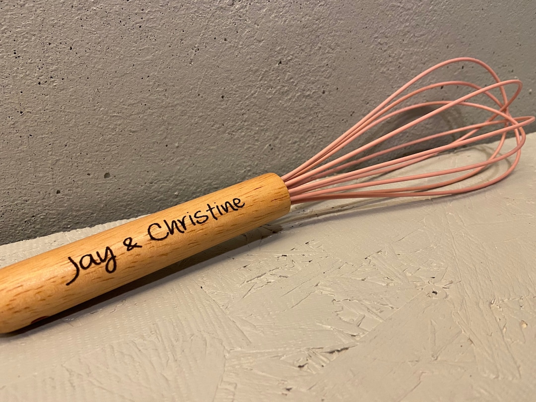 Personalized Whisk, Custom Whisk, Wooden Cooking Utensil, Wedding Gift ...