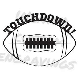 Touchdown Football SVG PNG PDF, American Football Clipart, Football ...