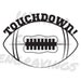 Touchdown Football SVG PNG PDF, American Football Clipart, Football ...