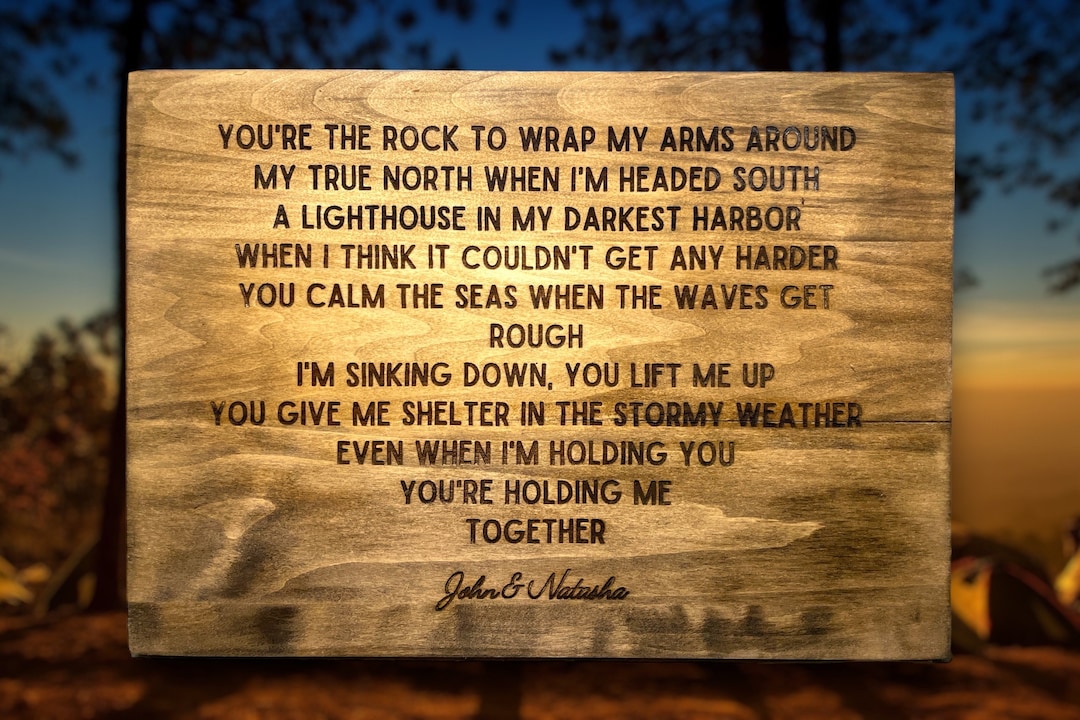 PERSONALIZED WEDDING VOWS Wood Sign, Customized Wooden Sign, Wedding ...