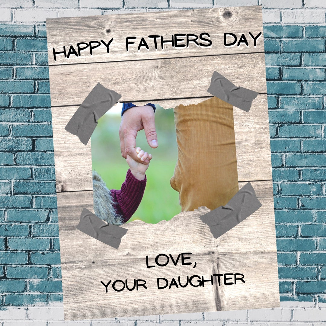 HAPPY FATHERS DAY 1st Fathers Day Card Editable Digital - Etsy Israel