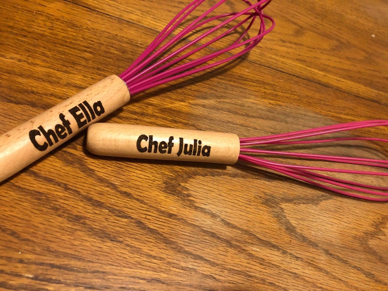 Gift for Him/her Laser Engraved Whisk, Personalized Whisk, Wooden ...