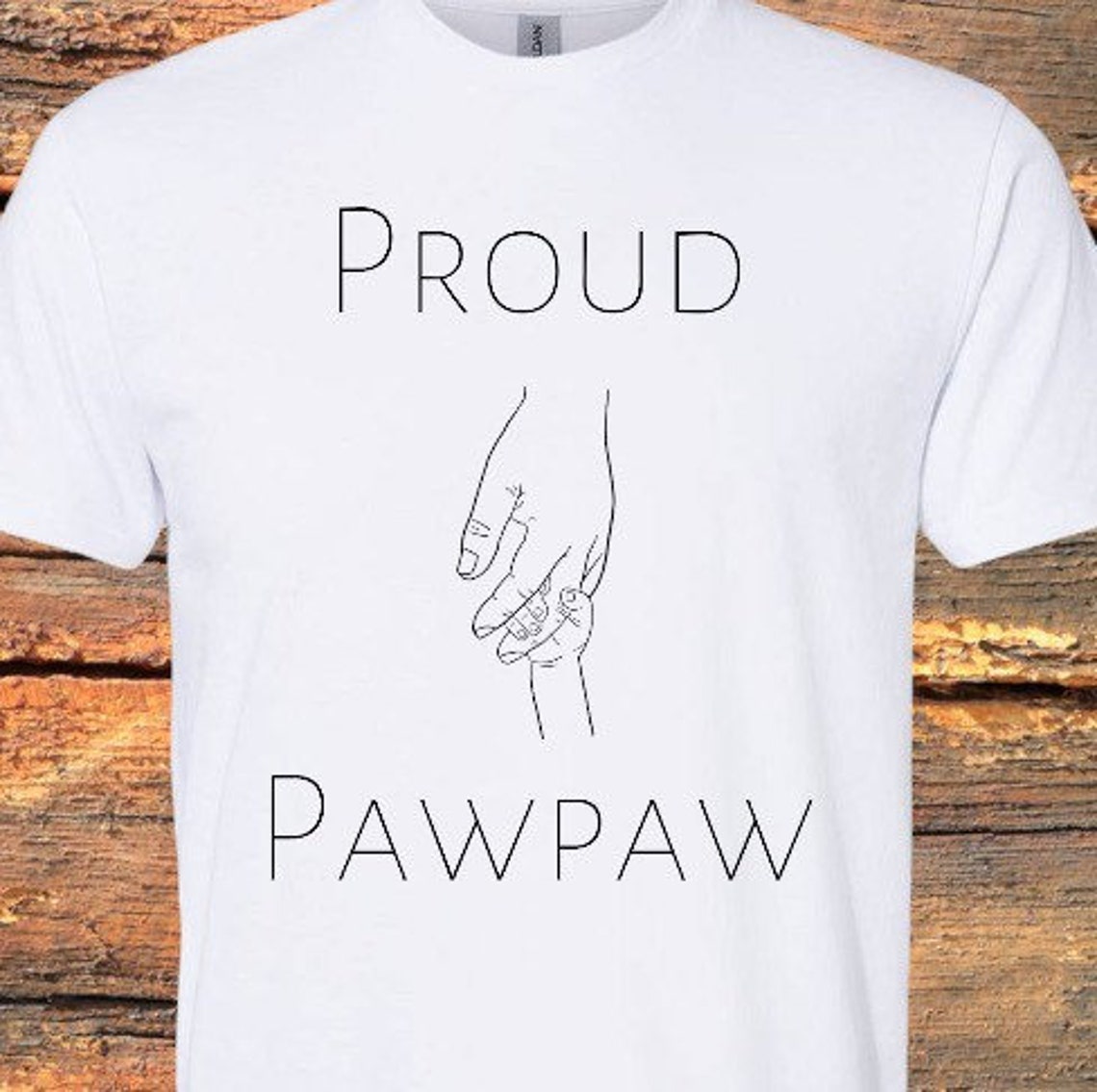 Proud Paw Paw PNG SVG PDF Pawpaw Holding Child Hand - Etsy