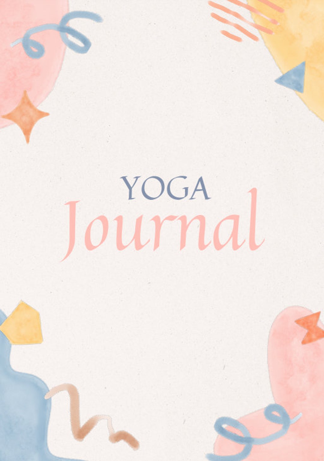 Printable Yoga Journal PDF - 20 Pages for Mindful Practice and Growth ...