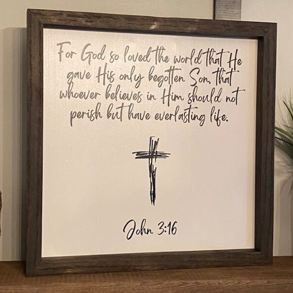 John 3 16 Verse Svg - Etsy