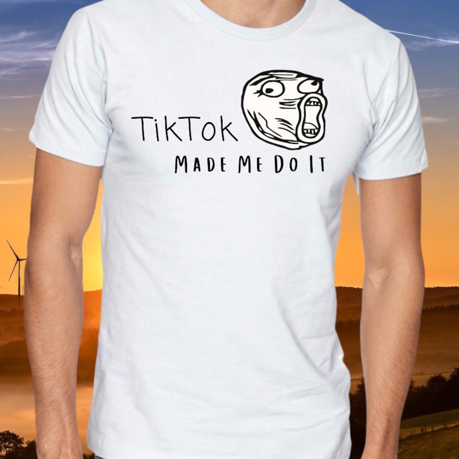 Tiktok Made Me Do It SVG PNG PDF, Funny Tiktok Lover Shirt Printable ...