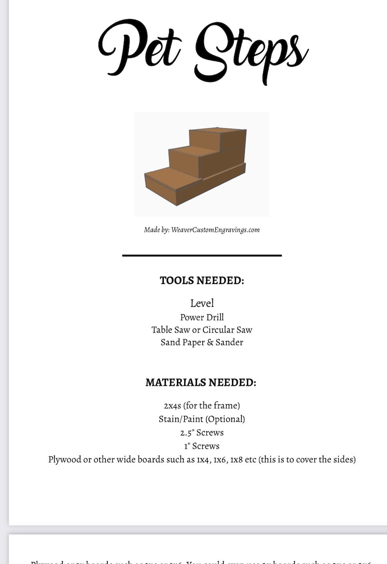 Pet Stairs DIY at Home Steps to Bed for Dogs Pet Wood Stair - Etsy