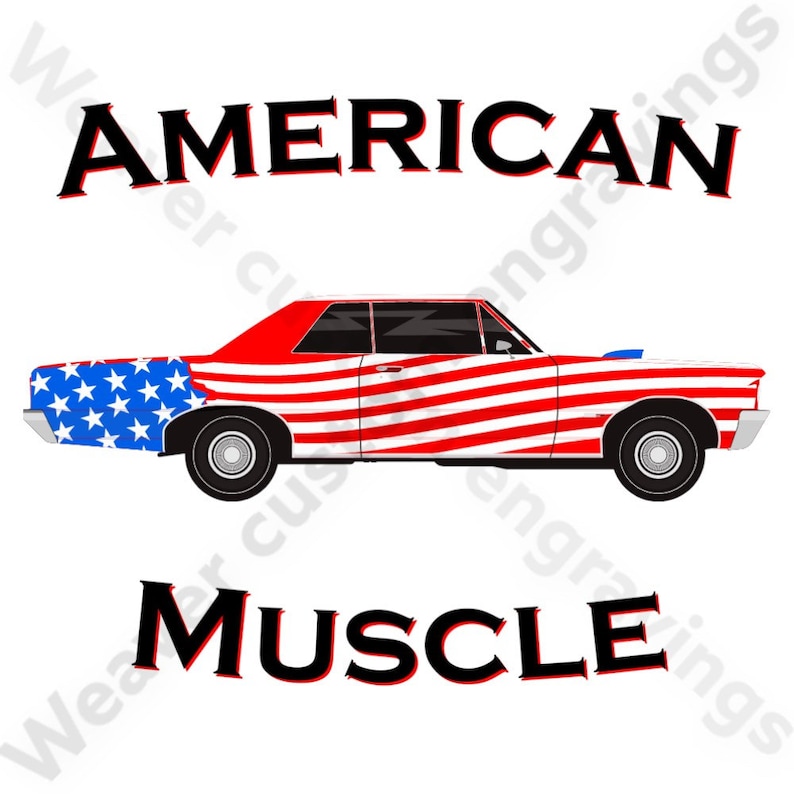 American Muscle PNG SVG PDF, American Car Logo Graphics, American Flag ...