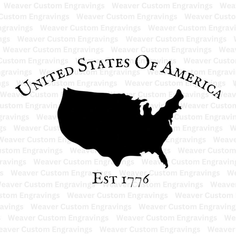 USA Map With Established Date SVG & PNG American Usa - Etsy
