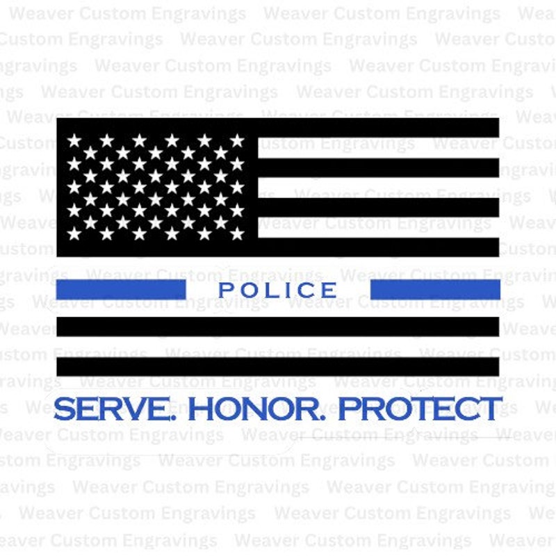 Police American Flag Flag - Etsy