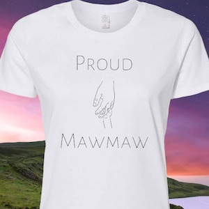 Proud Maw Maw PNG SVG PDF, Mawmaw Holding Child Hand Silhouette Vector ...