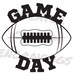 Game Day Football SVG PNG PDF, Sports Clipart File for Cricut, Design ...
