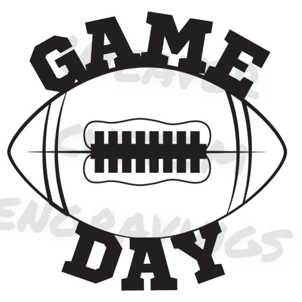 Game Day Football SVG PNG PDF Sports Clipart File for Cricut - Etsy