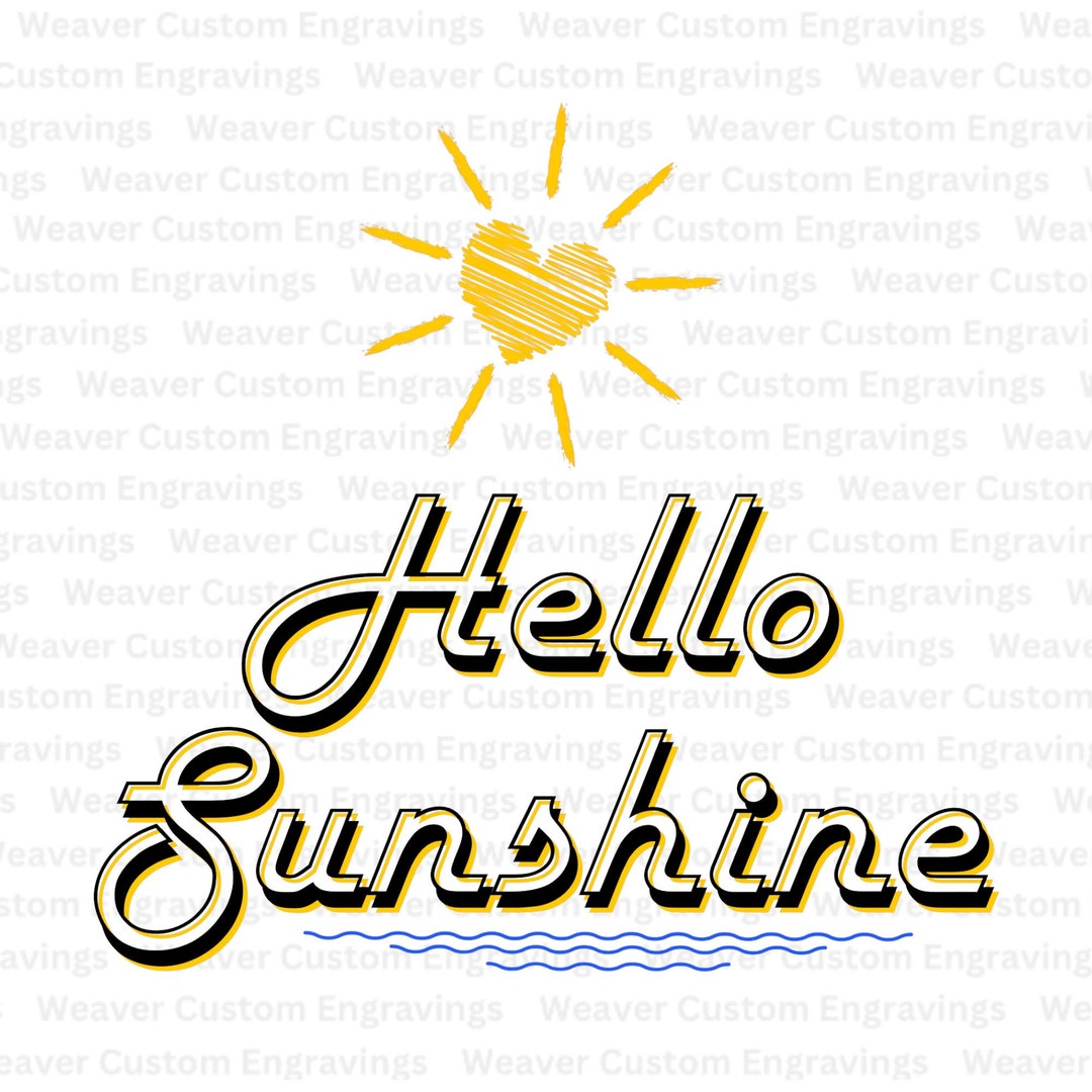Hello Sunshine SVG PNG PDF Graphic: Brighten Your Day With Joyful ...