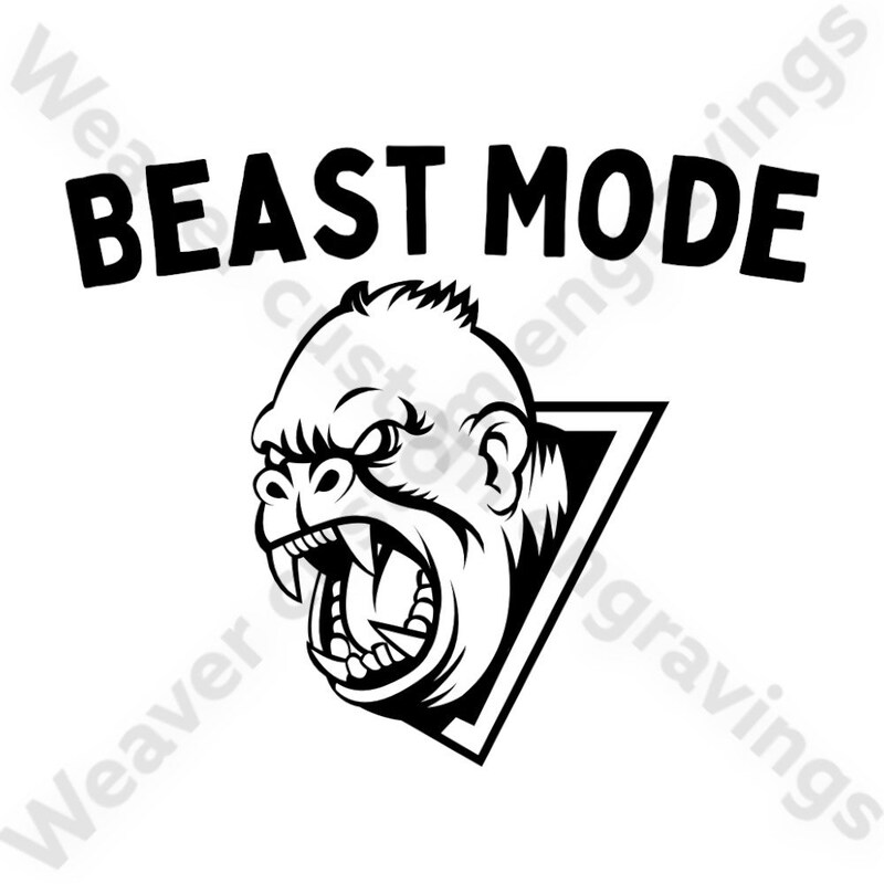 Beast Mode Decal - Etsy