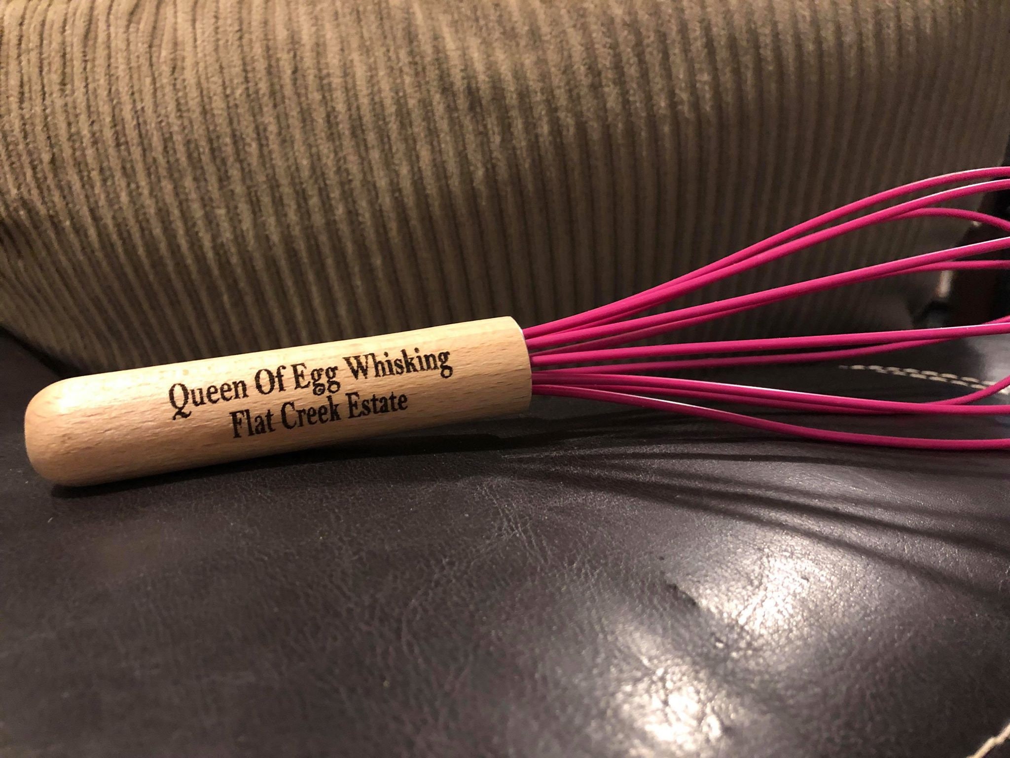 Gift for Him/her Laser Engraved Whisk, Personalized Whisk, Wooden ...