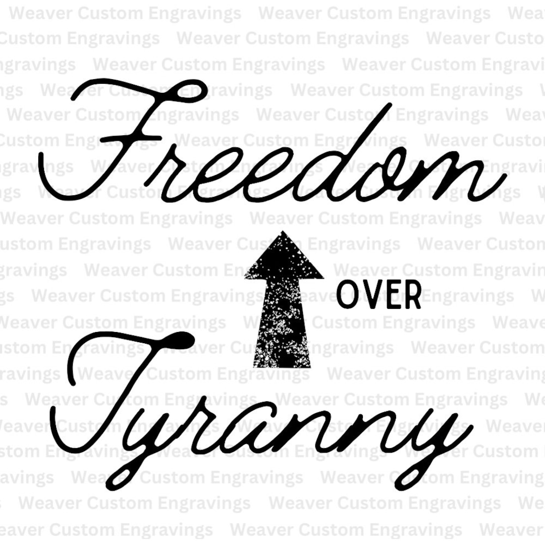 Freedom Over Tyranny SVG PNG PDF, Proud American Patriot Vector Graphic ...