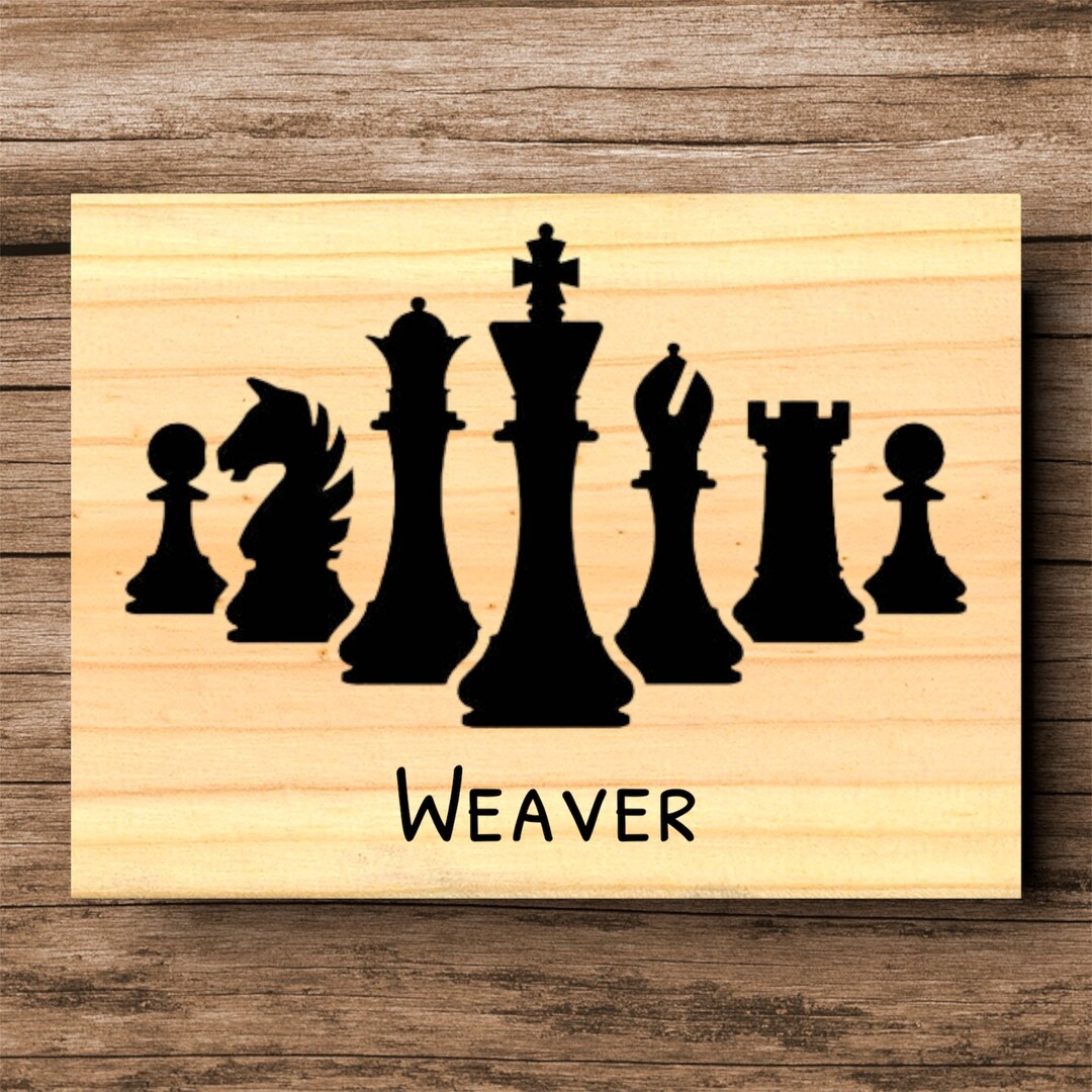 XL CHESS Pieces Décor, Large Chess Piece Wood Sign, Large Chess Set ...