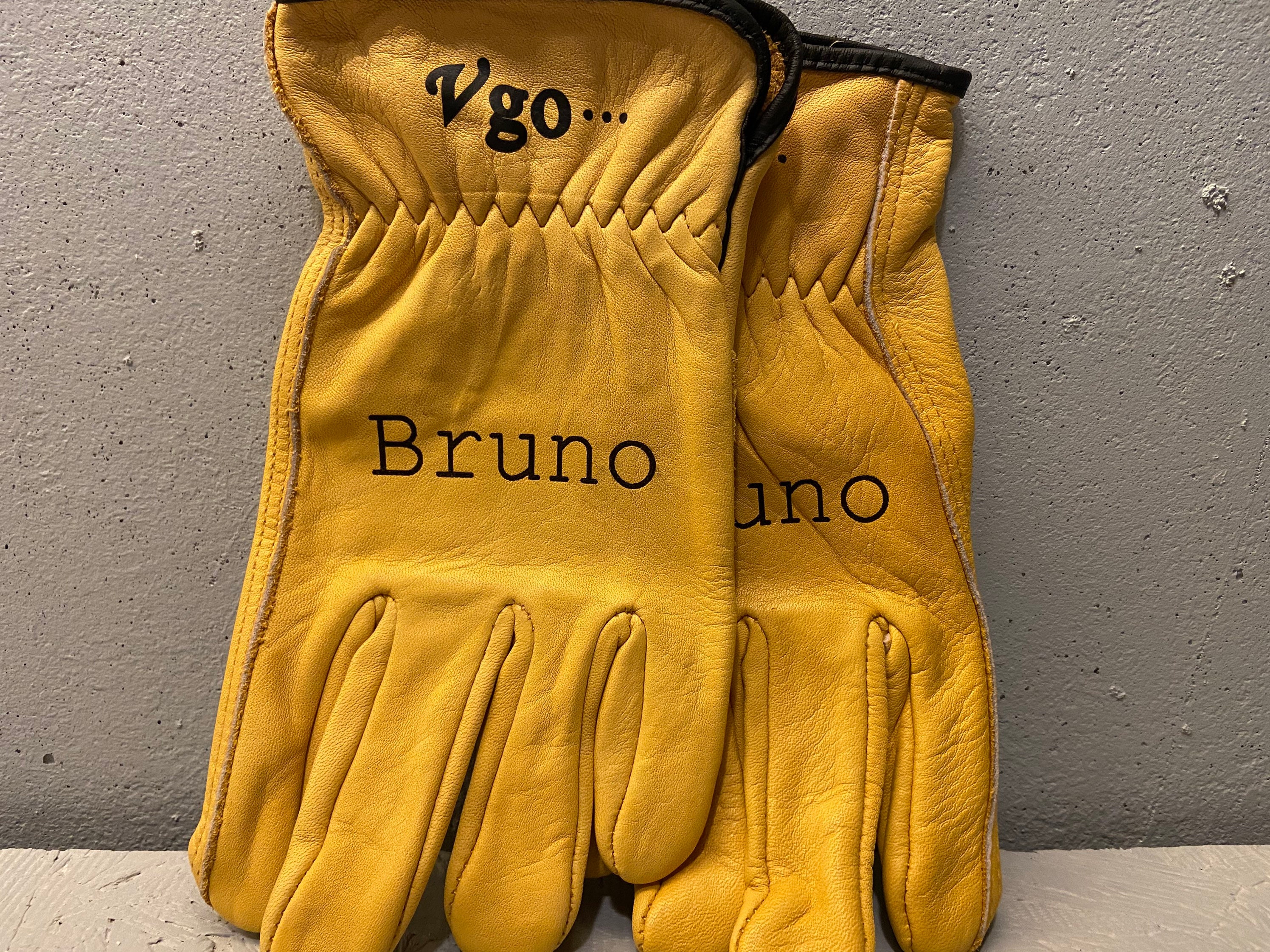 Custom Laser Engraved Leather Work Gloves, Personalized Gift for Men - Etsy