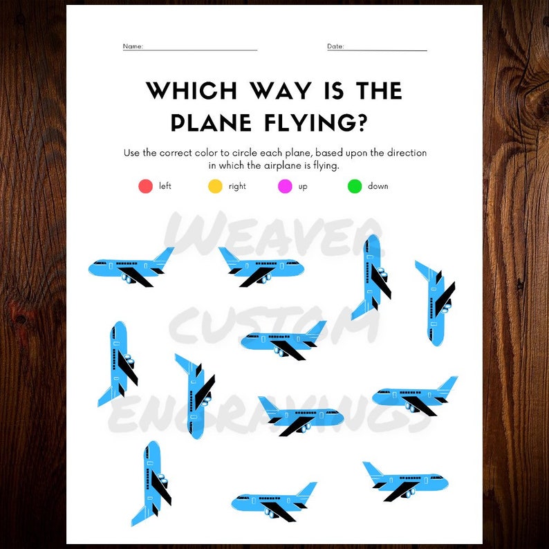 Printable Worksheet Digital PDF, Learn Directions Worksheet, Homeschool ...
