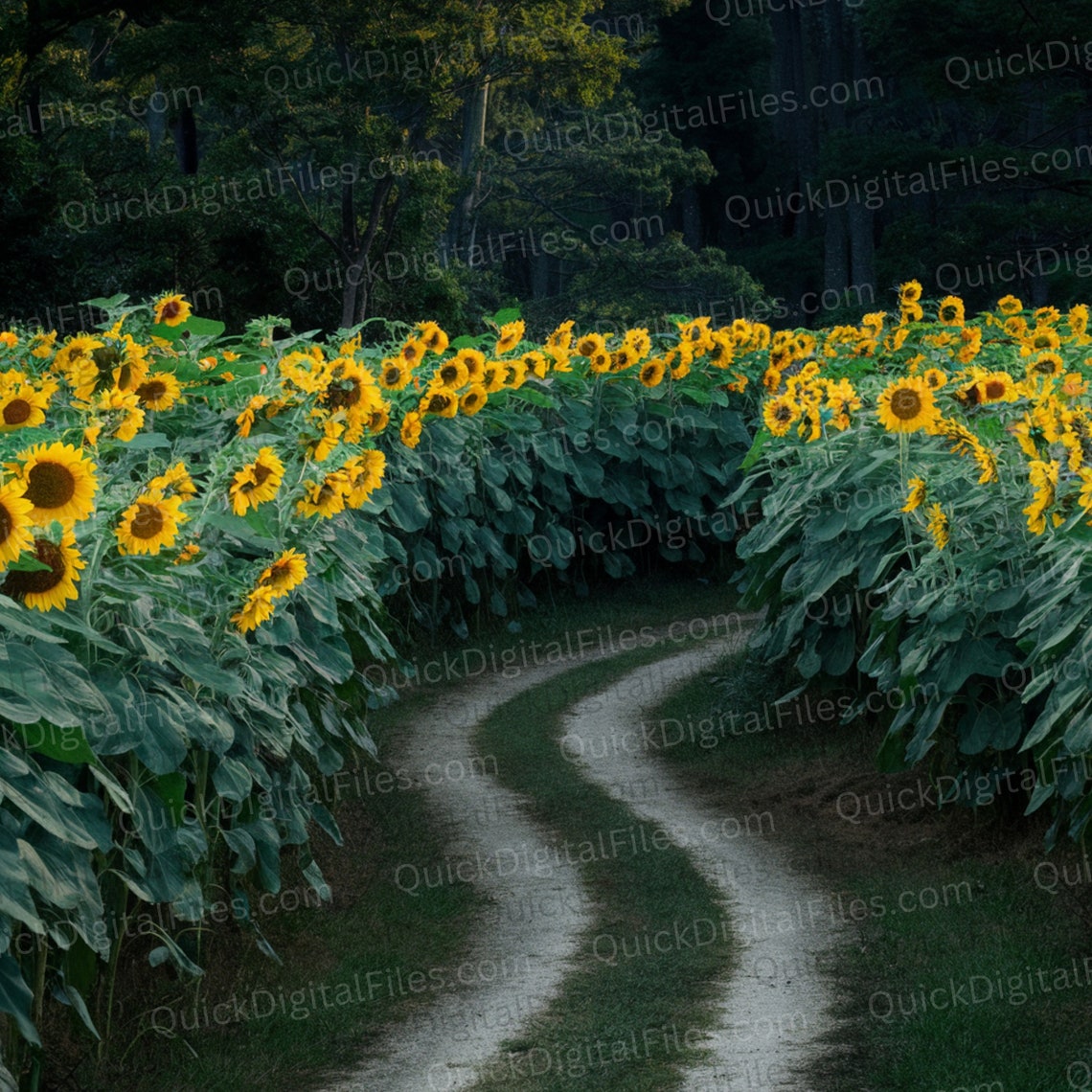 High-quality Digital Backdrops: Sunflower Field Photo Bundle (digital ...