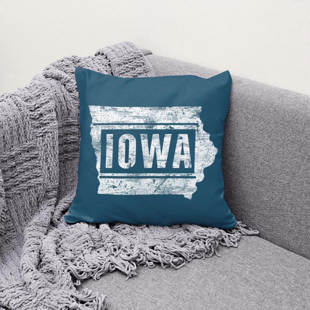 Distressed Rustic Outline of Iowa With Boxy Font (digital Download) - Etsy