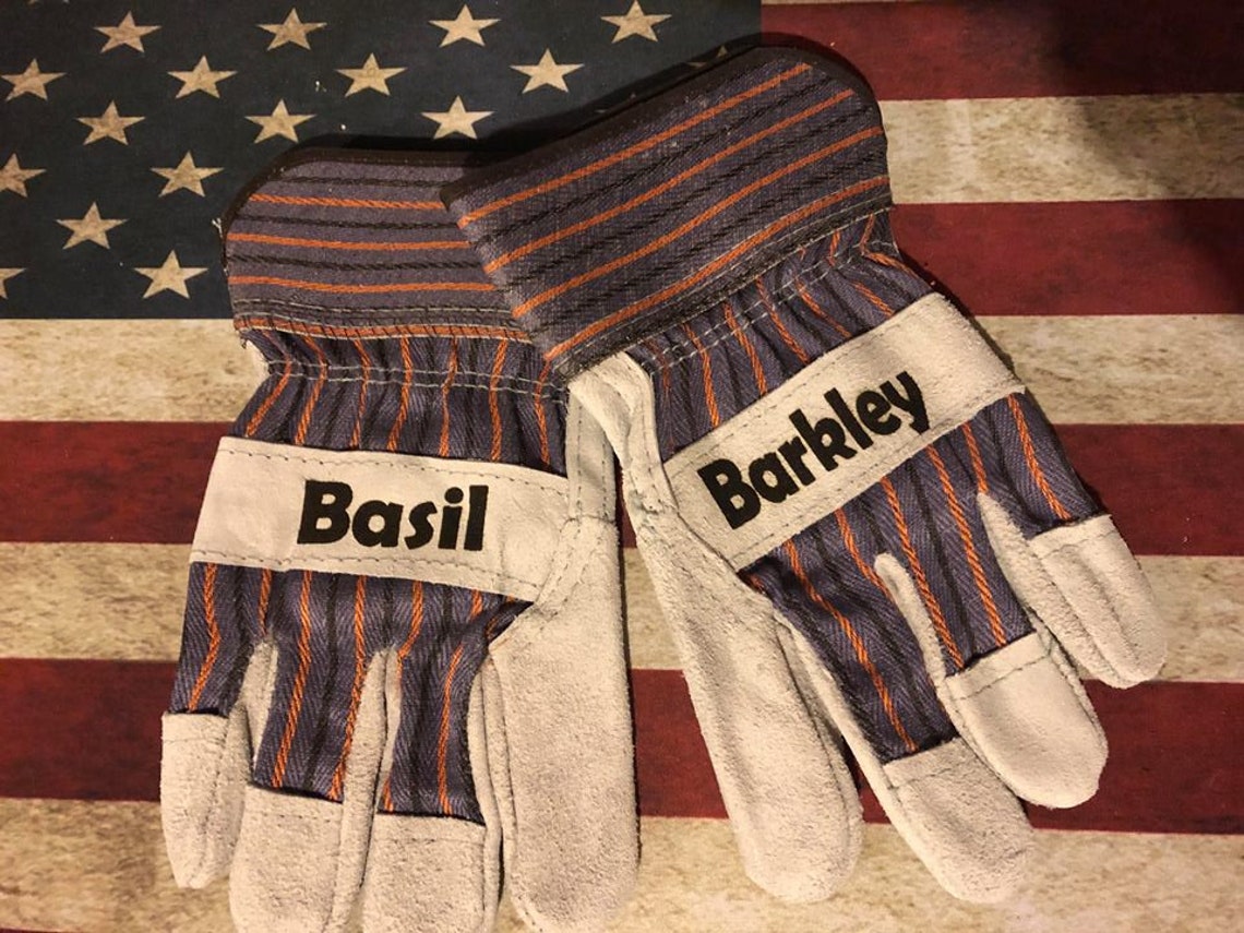 Custom Engraved Gloves Branded Work Gloves Company Work - Etsy
