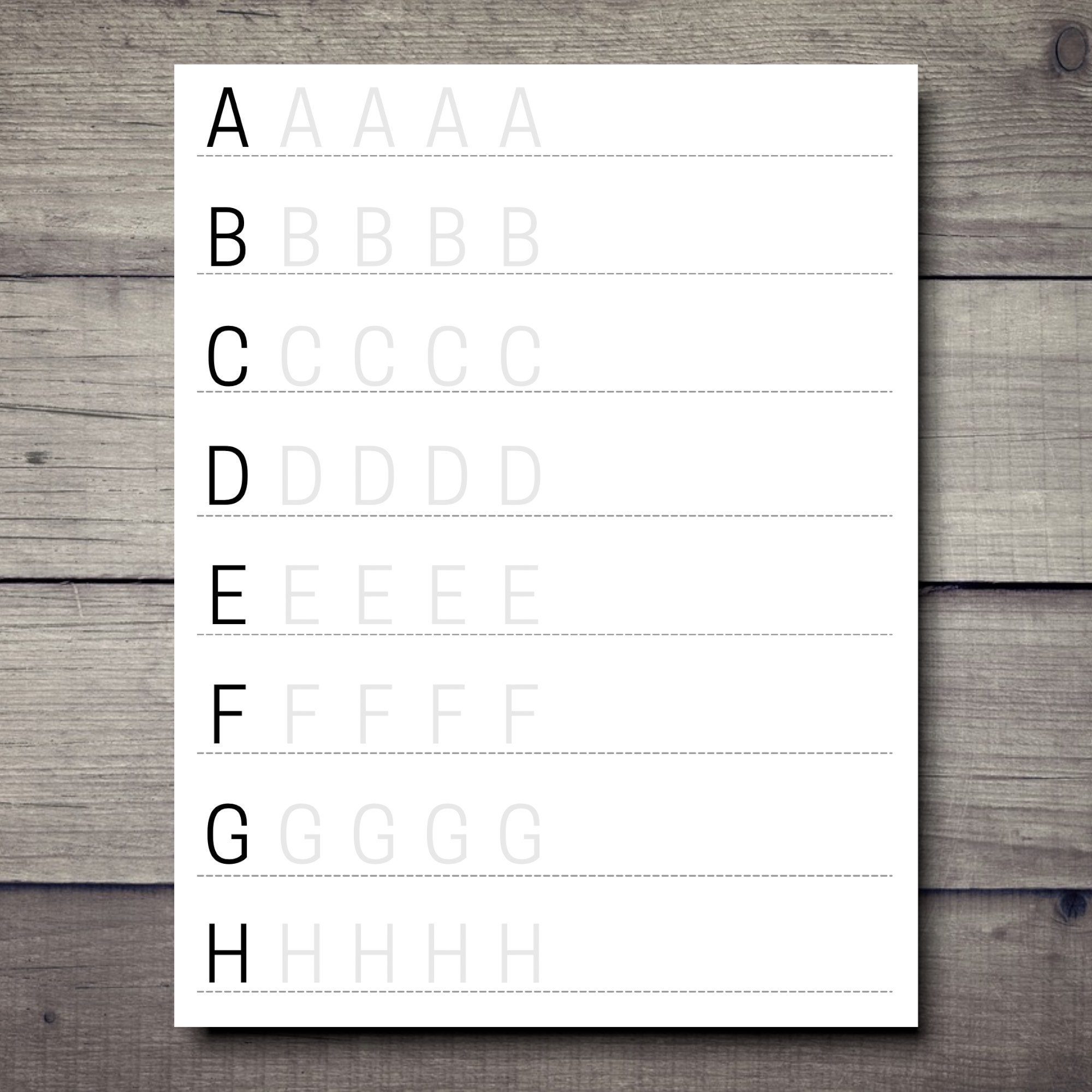 ALPHABET PRACTICE Sheets, Learn Upper Case & Lower Case Letters ...