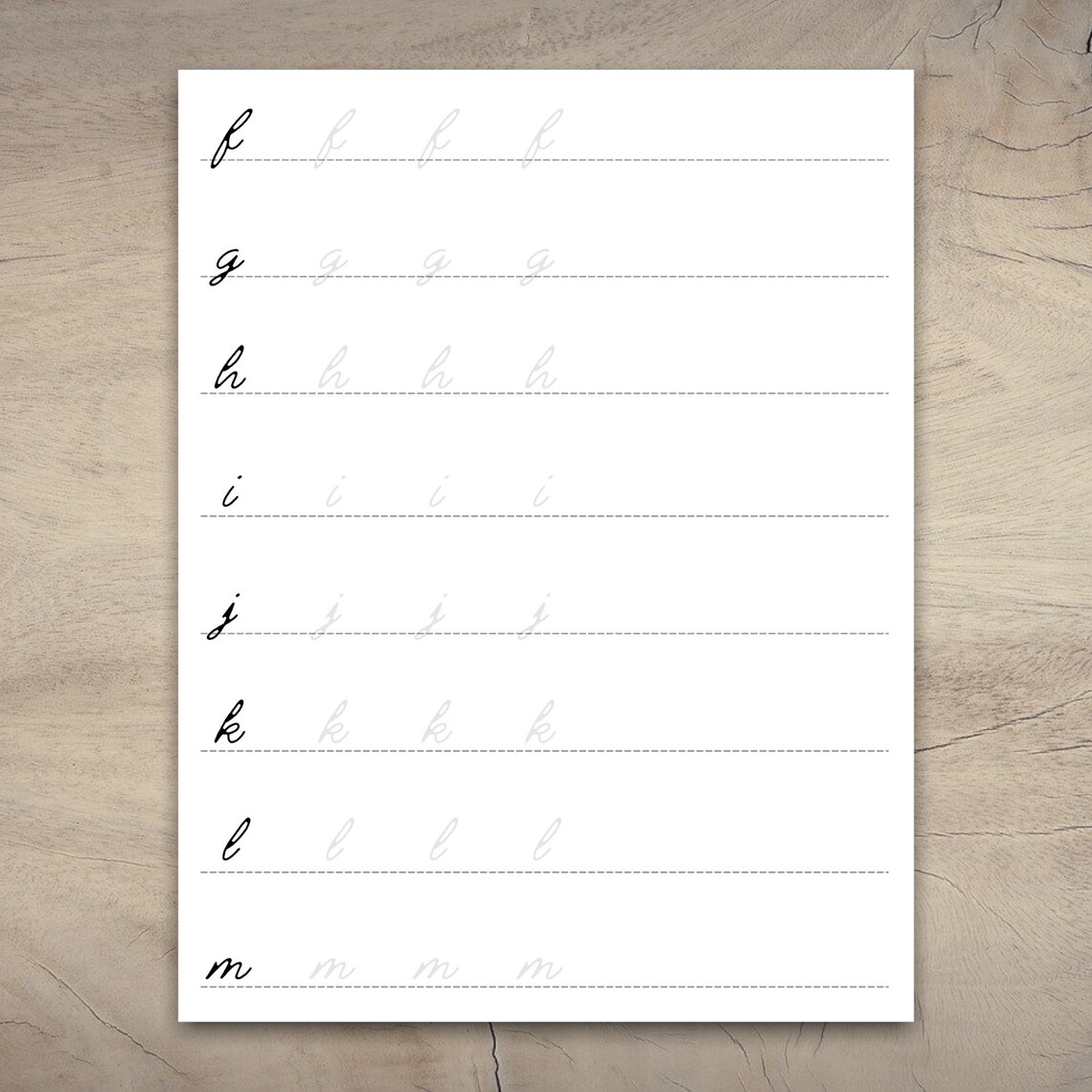LEARN CURSIVE Practice Sheets Learn to Write Cursive Tracing - Etsy
