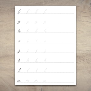 LEARN CURSIVE Practice Sheets, Learn to Write Cursive Tracing Printable ...
