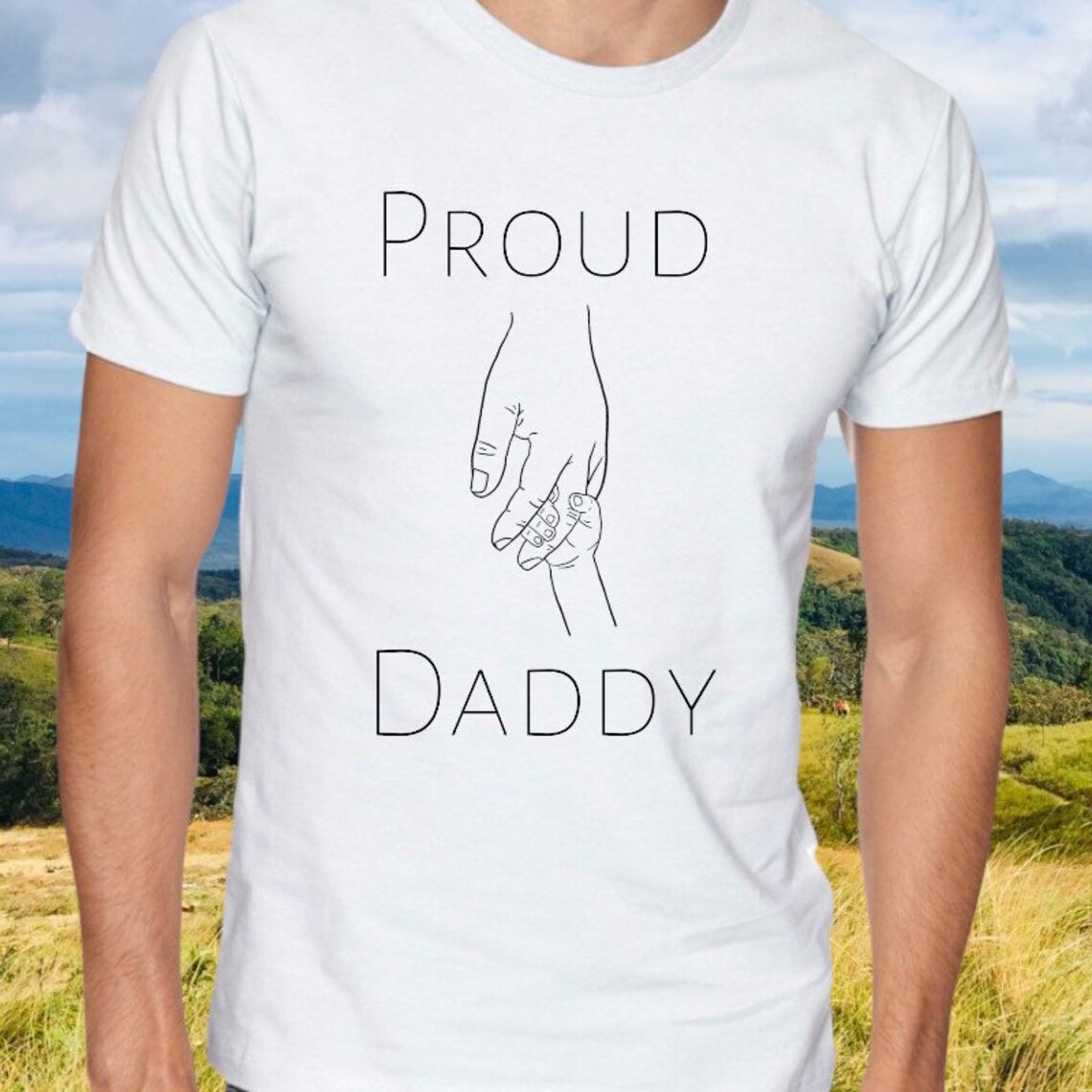 Proud Daddy PNG SVG PDF, Dad Holding Child Hand Silhouette Vector ...
