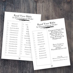 Chronological Order Bible Checklist | Understand the Bible Better! Read ...