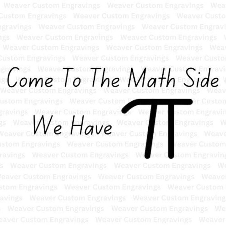 Funny Math Art Design SVG PNG PDF Come to the Math Side We - Etsy
