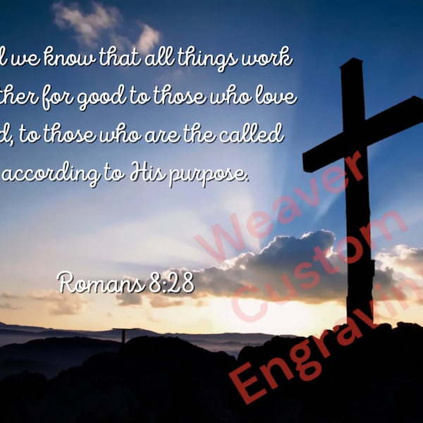 Romans 8 28 - Etsy