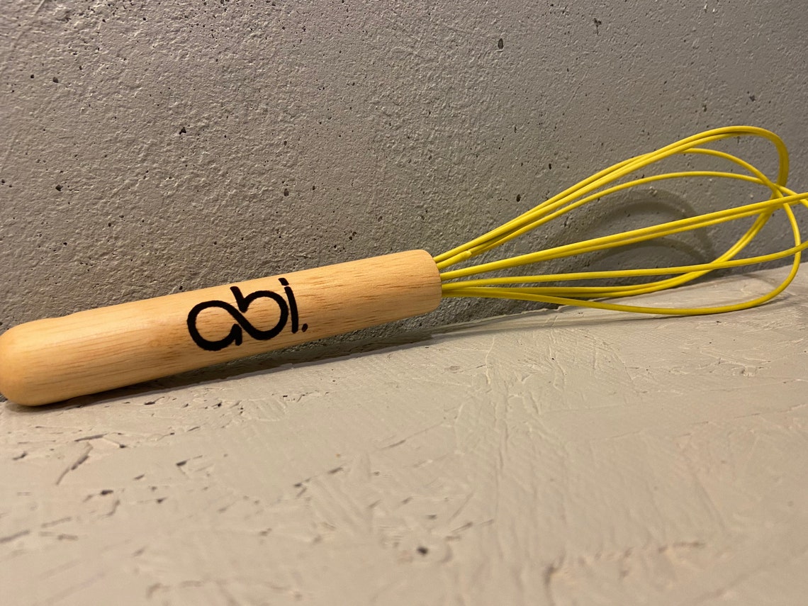 Gift for Him/her Laser Engraved Whisk, Personalized Whisk, Wooden ...