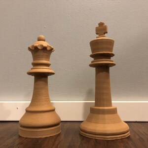 SUPER XL Chess Piece! Large King & Queen 3D Print - Game of Chess ...