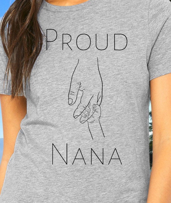 Proud Nana PNG SVG PDF Nana Holding Child Hand Silhouette - Etsy
