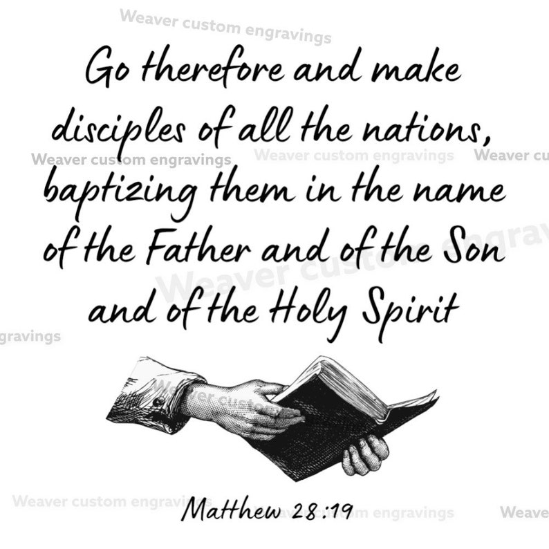 Matthew 28:19 SVG PNG PDF Go Make Disciples Christian - Etsy